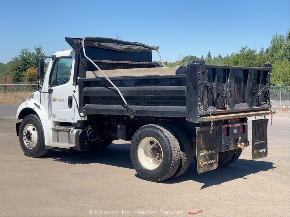 2017 Freightliner M2 5 Yard S/A Semi Tractor Dump Bed Truck Cummins ...