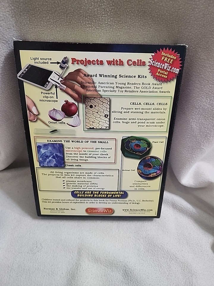ScienceWiz Products Cells Under a Microscope Kit - Ages 8+ Brand New | eBay
