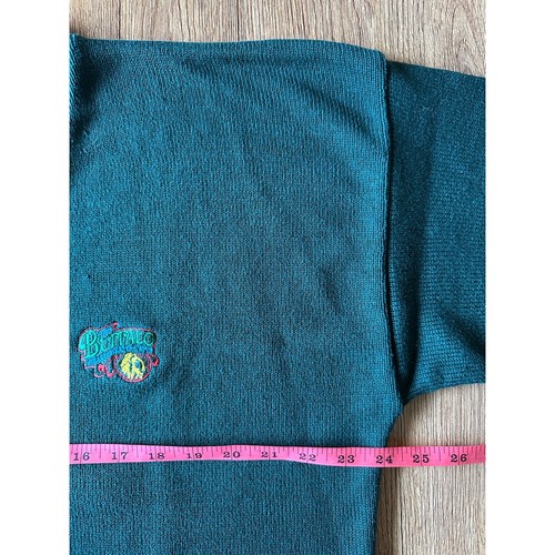 Andrew Rohan Vtg Green V Neck Sweater Size Large | eBay