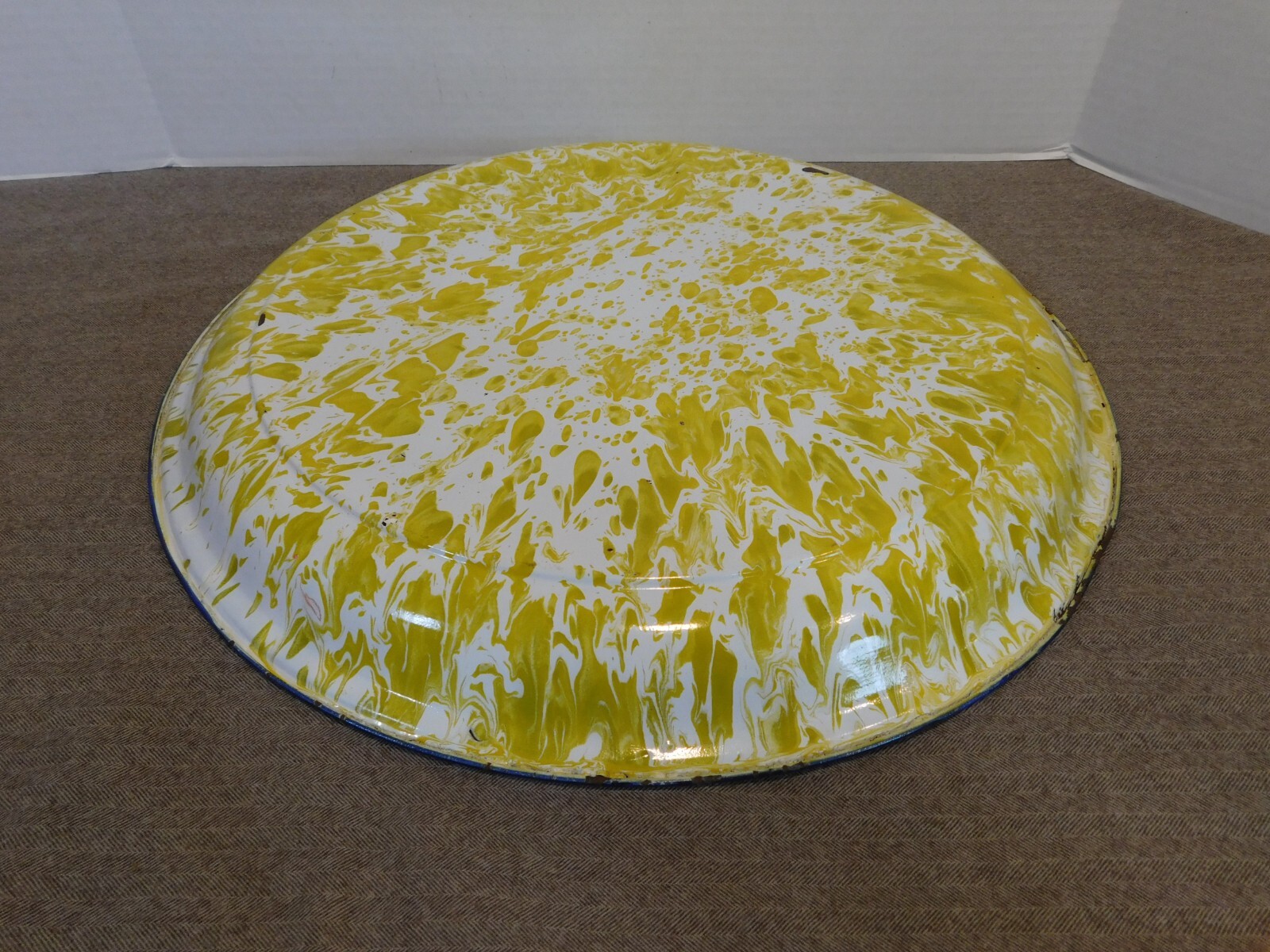 Vintage Yellow Spatterware Enamelware Tray 17-3/4" | eBay