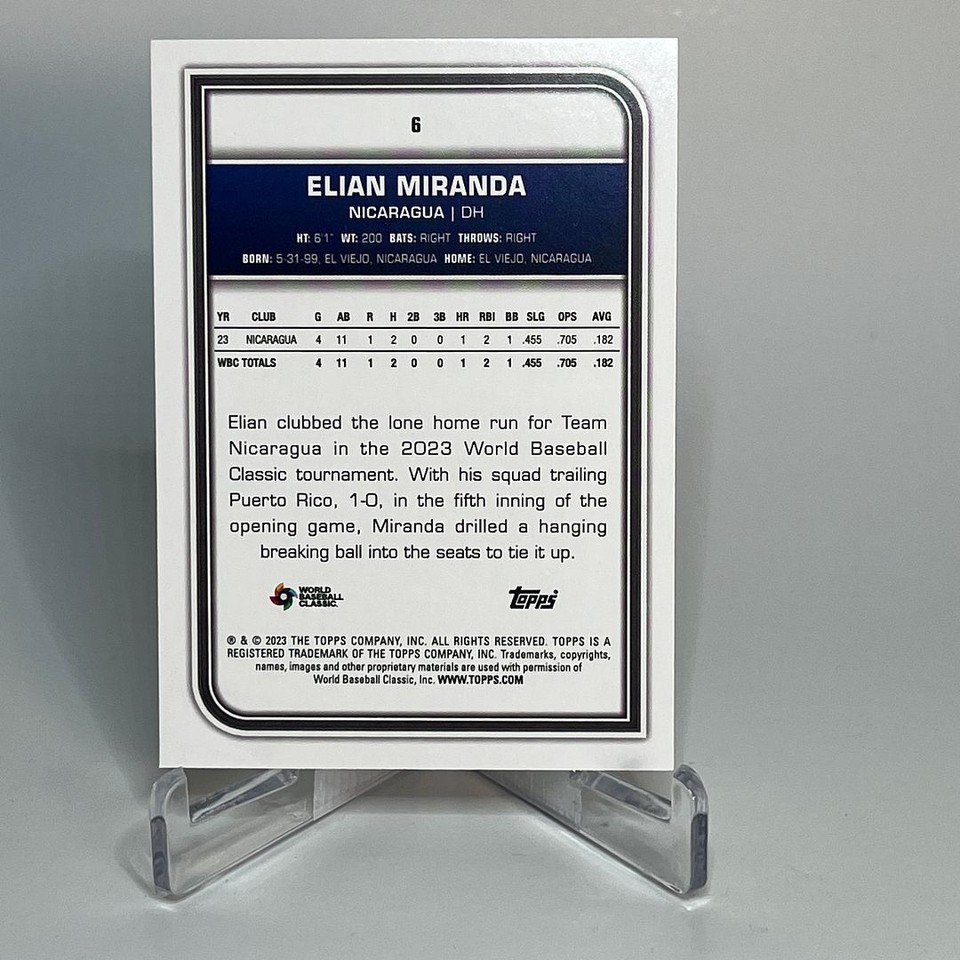 2023 Topps World Baseball Classic Elan Miranda 6 | eBay
