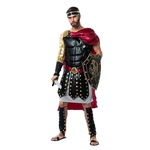Costume Gladiatore romano vestito soldato completo da adulti abito uomo ...