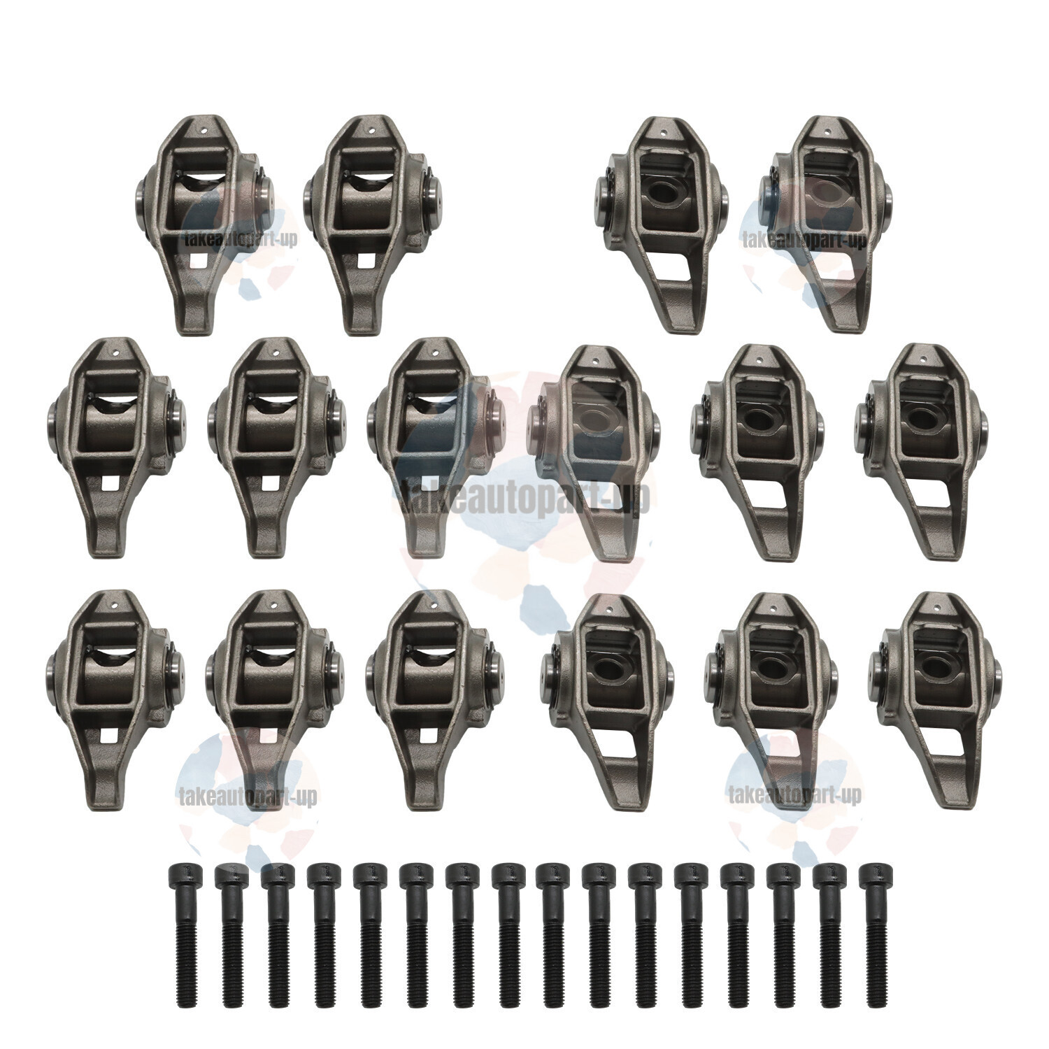 For LS3 L92 6.0L 6.2L 1.7 Ratio Rocker Arms Set with Trunion Kit ...
