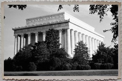 50s USA WASHINGTON DC LINCOLN MEMORIAL BUILDING OLD VINTAGE Photograph ...