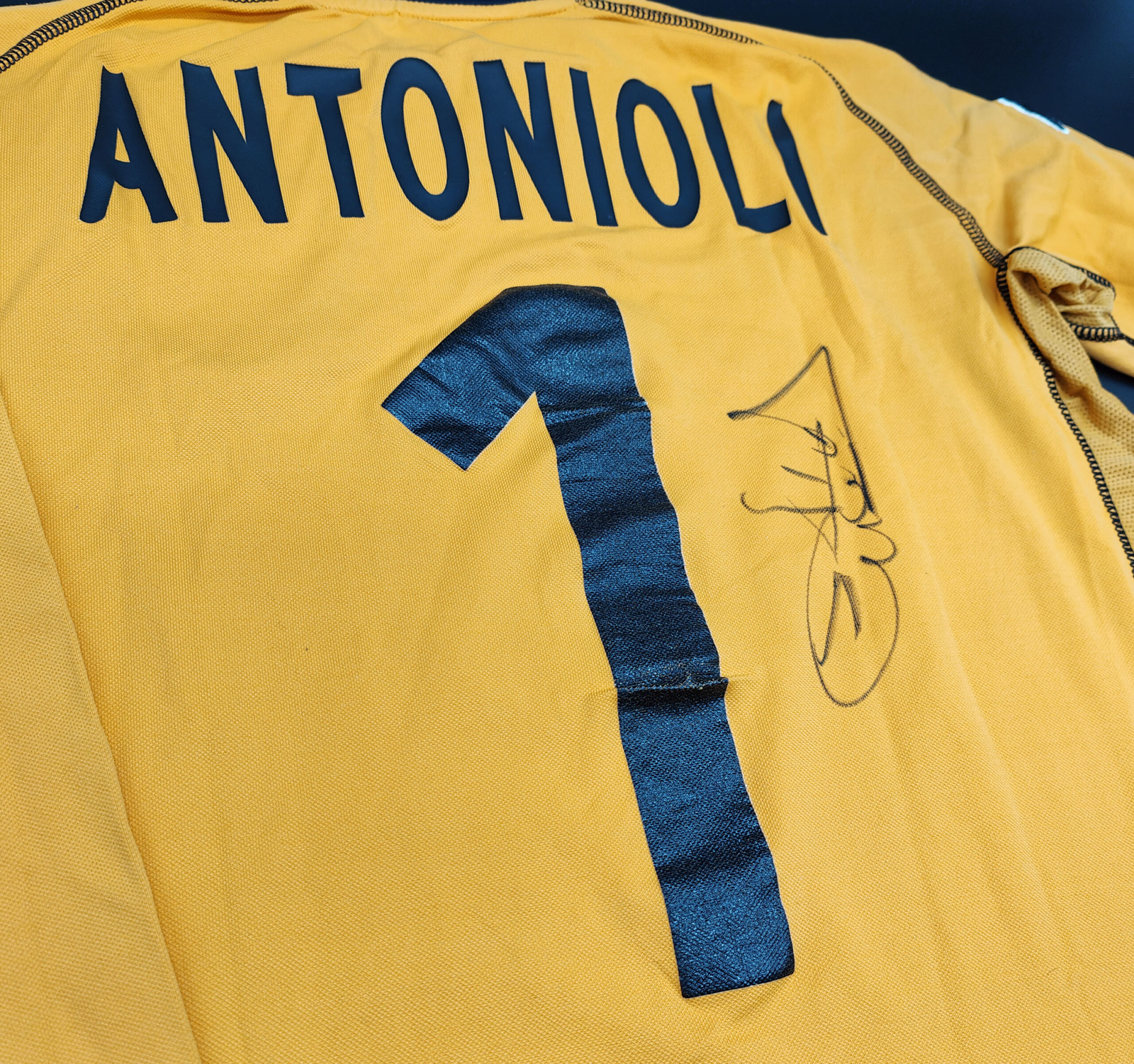 MAGLIA as roma kappa antonioli 2002-03 PORTIERE CALCIO AUTOGRAFATA ...