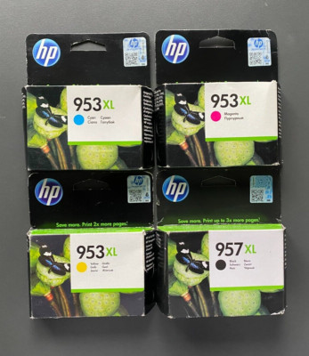Genuine HP 953 957 XL MULTIPACK - CYAN + MAGENTA + YELLOW + BLACK (INC ...