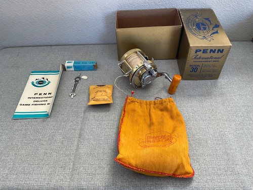 Vintage New Old Stock Penn International Model 30, Saltwater Fishing ...