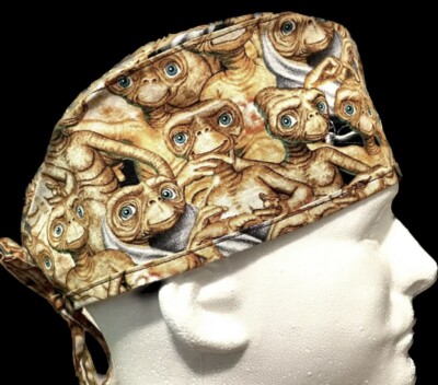 E.T. Extra Terrestrial Faces Scrub Hat Chemo Cap | eBay