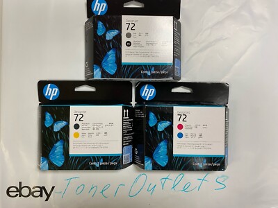 HP 72 PRINTHEAD DESIGNJET C9380A, C9383A AND C9384A SET OF 3 EXP 2025 ...
