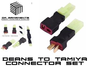 Airsoft RC Car Deans to mini Tamiya Connector Male And Female Set UK ...