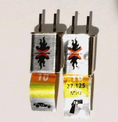 RADIO SHACK REMOTE CONTROL XMODS CRYSTAL SET #10 ORANG YELLOW ~ TESTED ...