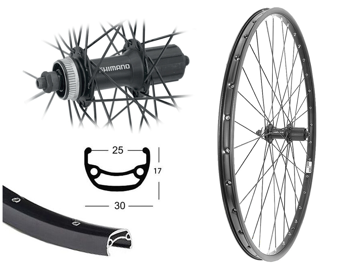 Hinterrad 28" / 29" Shimano Disc Centerlock MTB 8/9/10 fach 25-622 ...