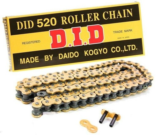 DID Chain 520 x 120 RJ Heavy Duty Gold & Black Chain for Kawasaki ...