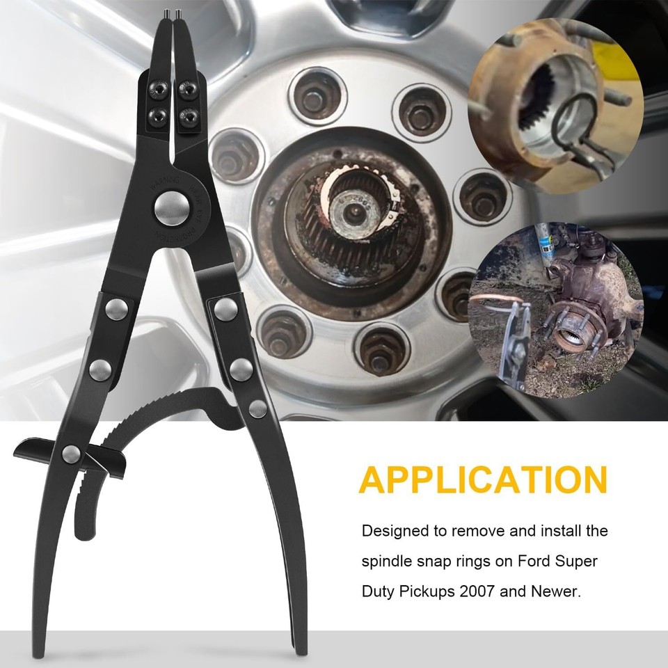 Heavy Duty Spindle Snap Ring Pliers Tools 38700 for Ford SD Super Duty ...