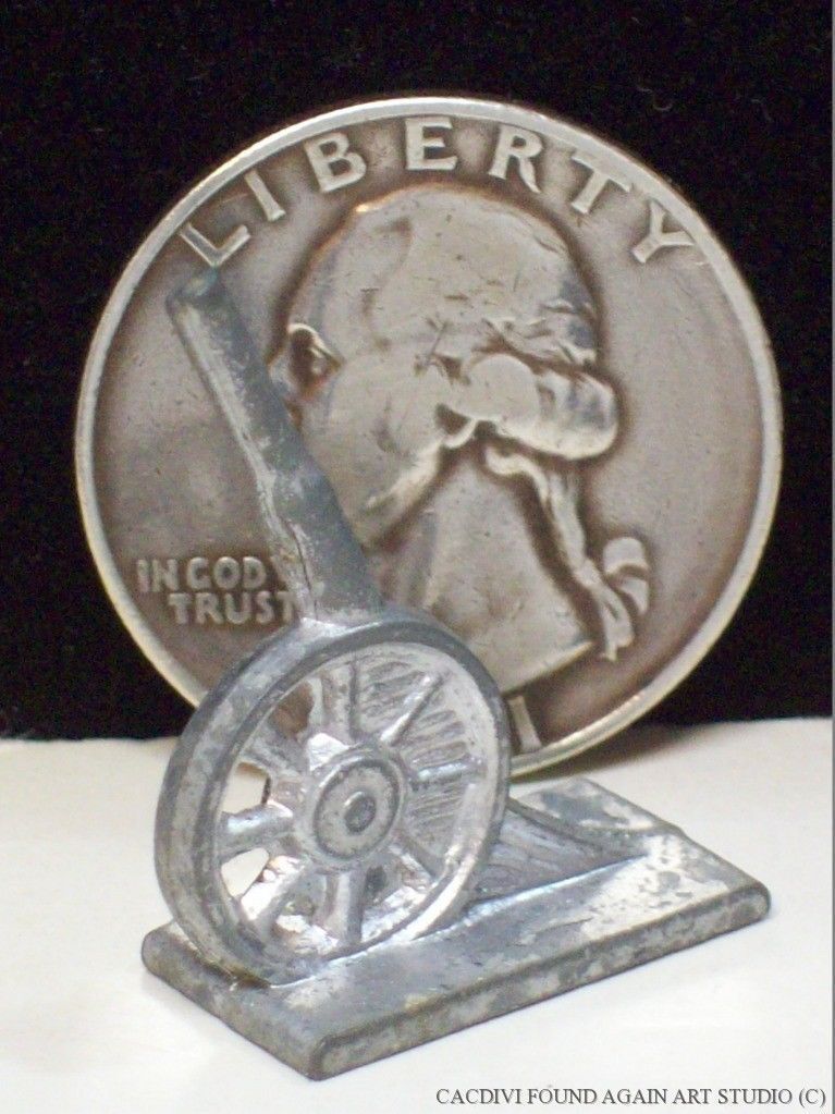 Vintage Monopoly Game Piece Cannon Howitzer Miniature Metal Token Gun ...