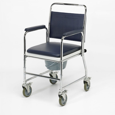 Homecraft Chrome Plated Steel Wheeled Commode - 091325729 5028319037154 | eBay