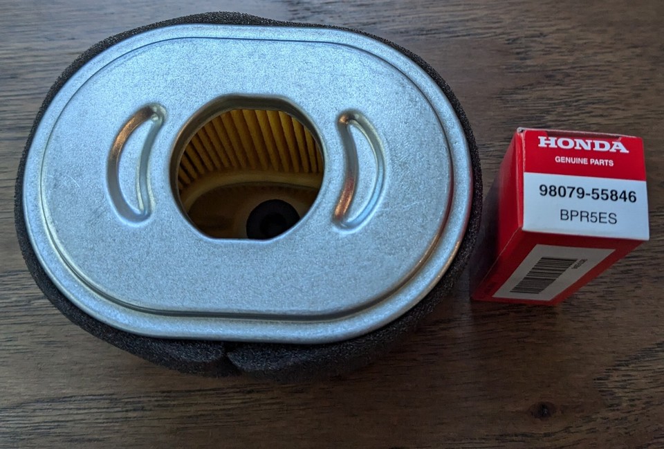 OEM Honda Air Filter Element AFZE18 GX160 GX200 Spark Plug 98079-55846 ...