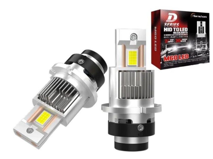 2X D2S LED Headlight Bulb Kit Replacement For HID Osram Philips Xenon ...