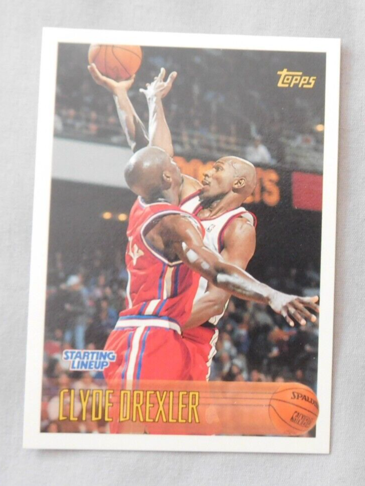 Clyde Drexler Houston Rockets 1997 Starting Lineup Basketball Card nm ...