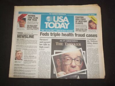1999 FEBRUARY 23 USA TODAY NEWSPAPER - FEDS TRIPLE HEALTH FRAUD CASES ...