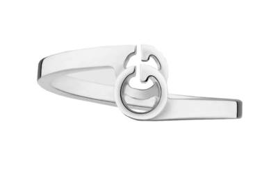 Gucci GG Running 18k White Gold Stacking Ring YBC457122003013 | eBay
