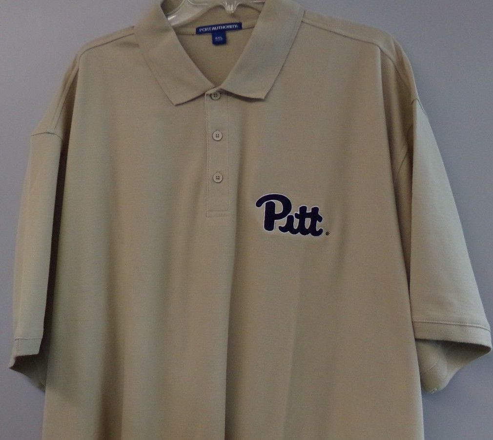 Univ. Of Pittsburgh Pitt Panthers Embroidered Mens Polo Shirt XS-6X, LT ...