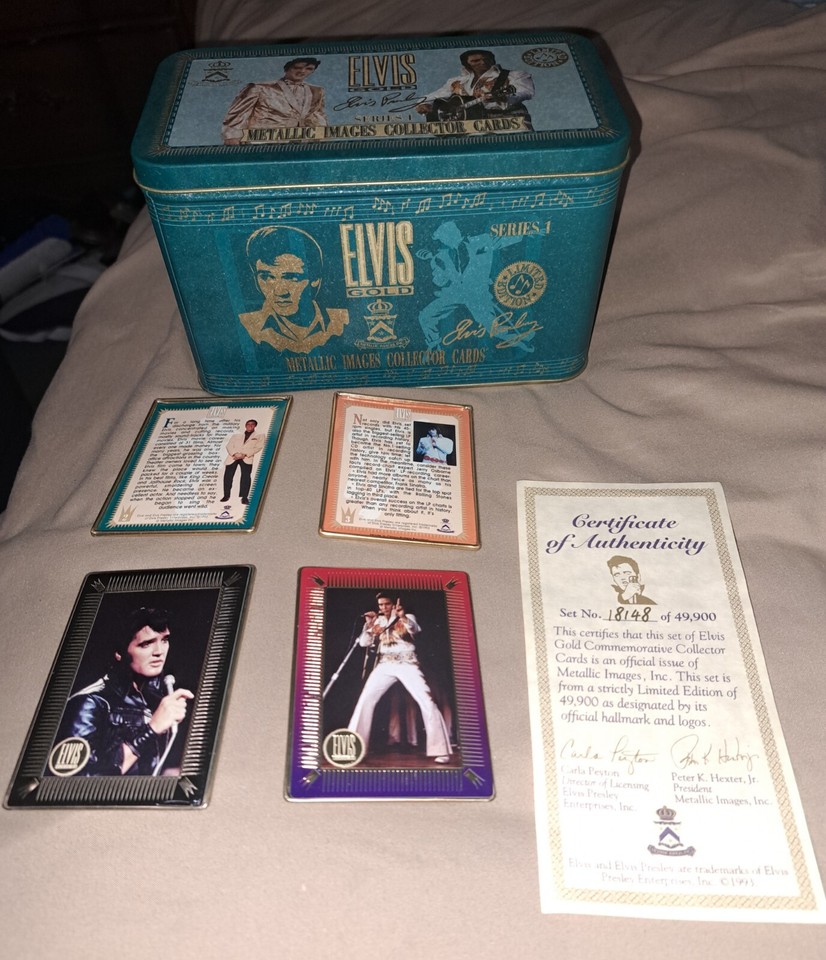 1993 Elvis Presley Gold Series 1 Metallic Gold Images Collector Cards ...