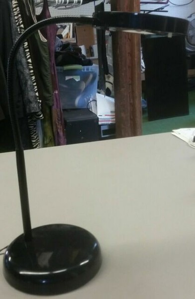 Intertek Gooseneck Desk Lamp Light Black Cone Head Adjustable Arm for ...