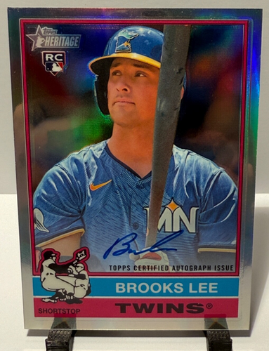 2025 Topps Heritage CHROME BROOKS LEE On Card Auto RC 1:6,670 Packs | eBay