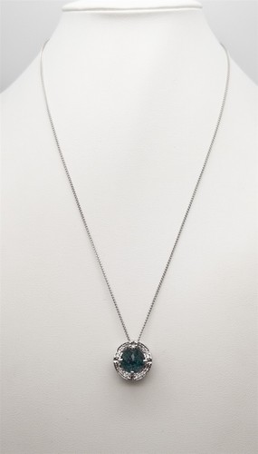 $3350 GALATEA 5ct Blue Topaz Emerald Ruby ROMAN EMPIRE 14k White Gold ...