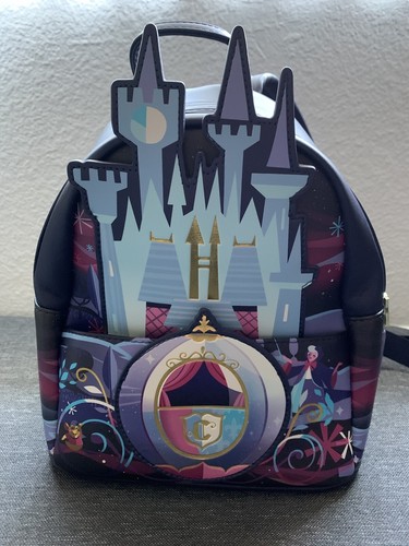 Loungefly Disney Cinderella Castle Mini Backpack Excellent Condition | eBay