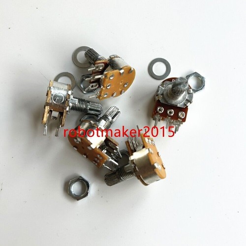 5Pcs B1M 1M WH148 5 Pins Potentiometer with Switch Shaft 15mm 5 Pin | eBay