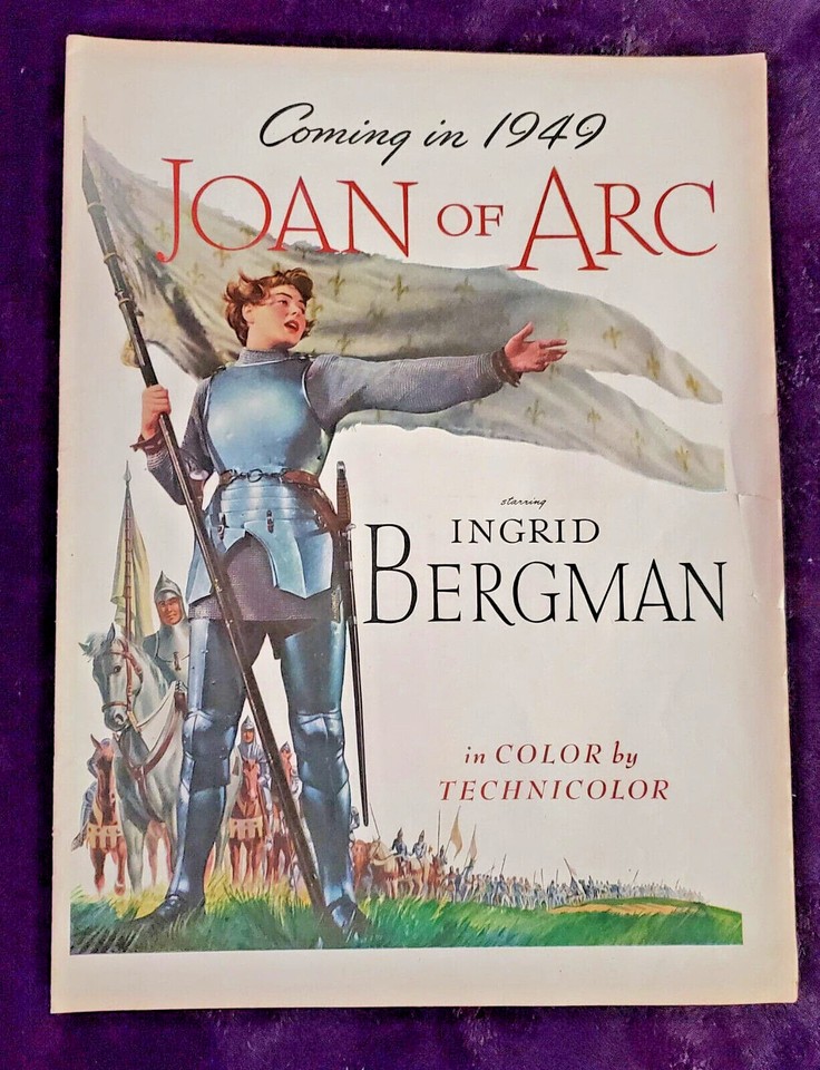 Vintage 1948 Movie JOAN of ARC Ingrid Bergman Technicolor | eBay
