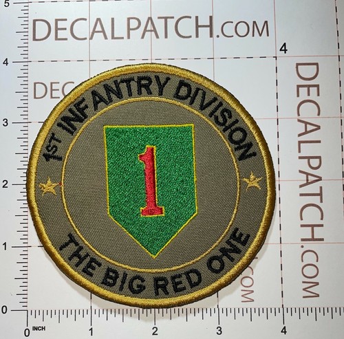 US Army 1st Infantry Division "The Big Red One" Patch Hook & Iron-On ...