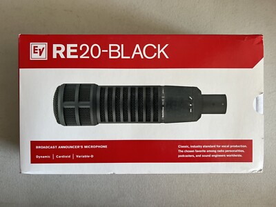 Electro Voice EV RE20-Black a gelato Microfono da studio Tipo di F.01U ...