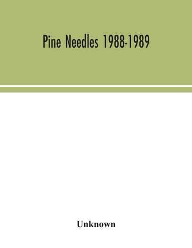 Pine needles 1988-1989 by Unknown | Paperback | 2020 | eBay UK