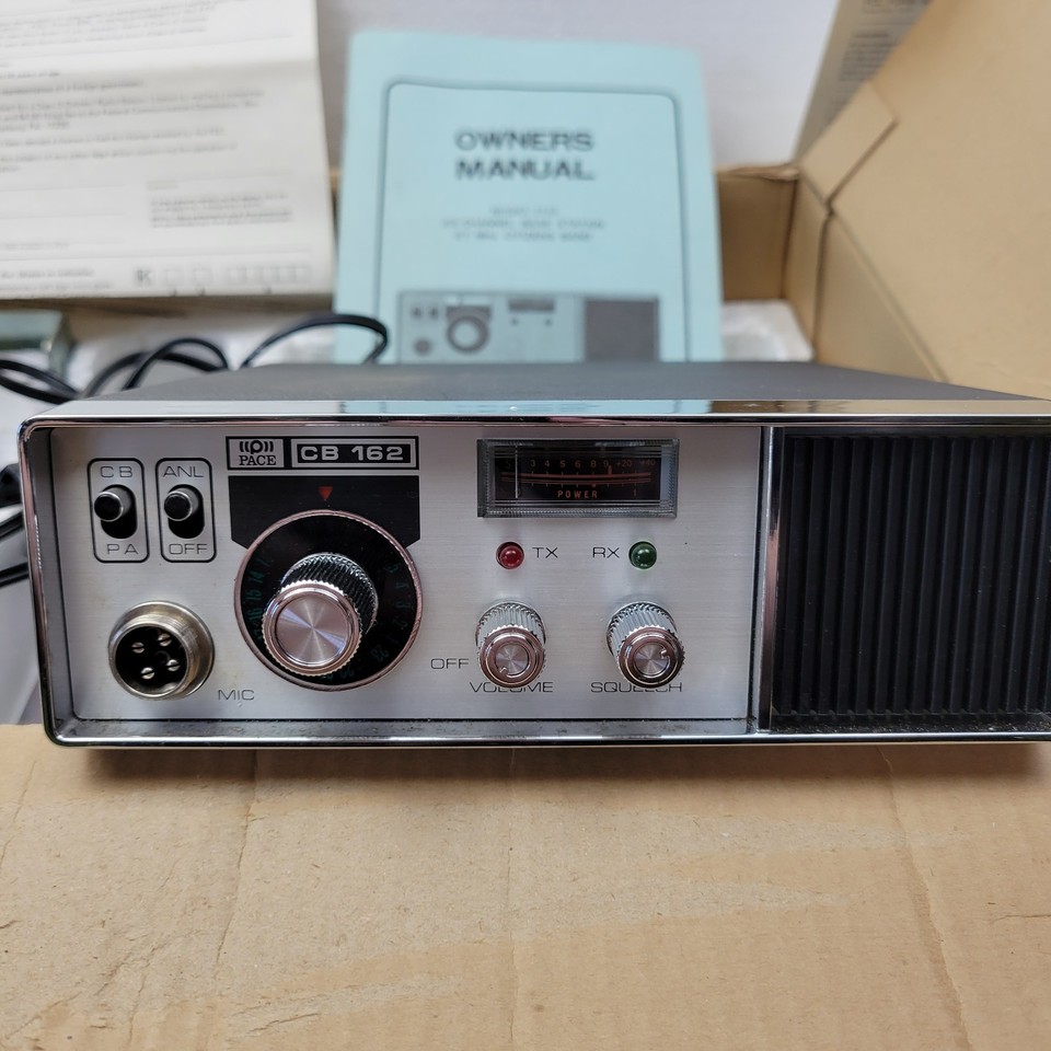 NOS Pace CB 162 home base CB radio in original box with paperwork | eBay
