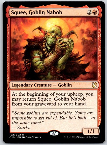 Squee, Goblin Nabob - Commander 2019 C19 - MTG - LP Magic - 152 R | eBay