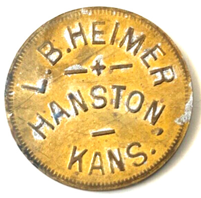 Hanston Kansas Heimer 5 Cent Trade Token | eBay