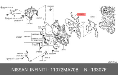 Genuine OE Gasket 11072MA70B , 11072-MA70B | eBay