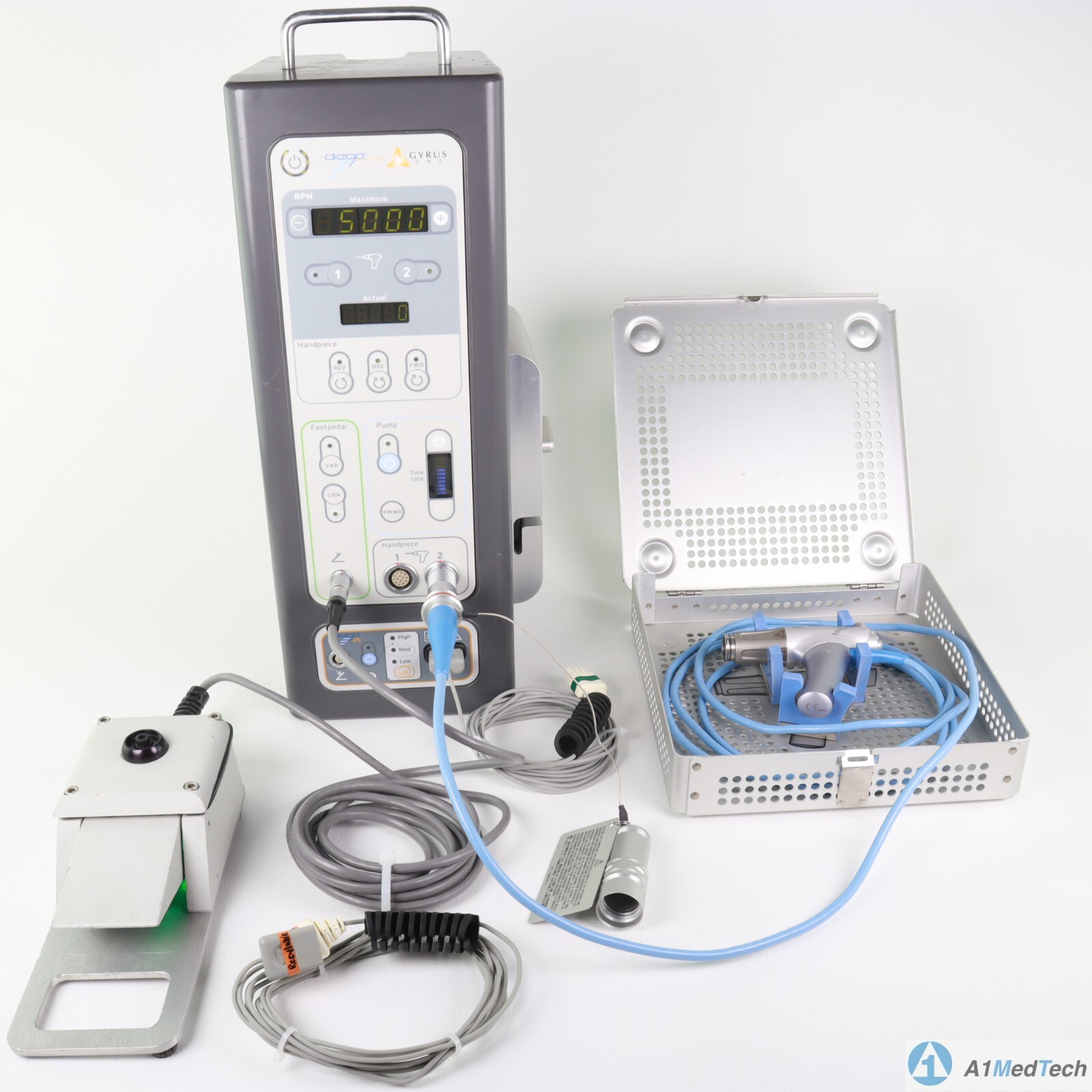 GYRUS ENT Diego System 70339050R W/ Hand Piece 70338010, Cable & One ...