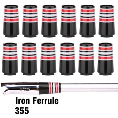 12PCS .355 Golf Colorful Step Shaft Iron Ferrule for Golf Iron Wedge ...