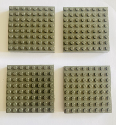 LEGO Thick Base Plate base Board - Older Dark Grey 8x8 castle base 8 x ...