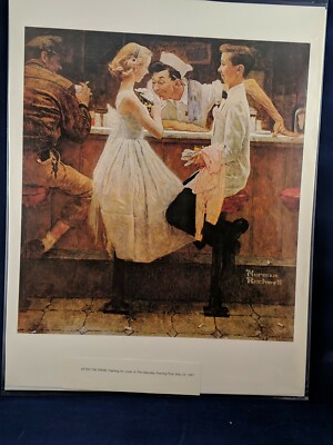 Norman Rockwell Small Poster After the Prom Saturday Evening Post May ...