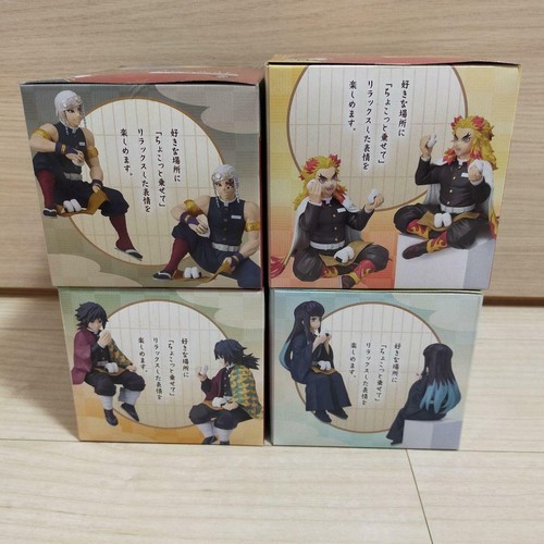 Demon Slayer Figure set Muichiro Tengen Giyu Tomioka Rengoku eating ...
