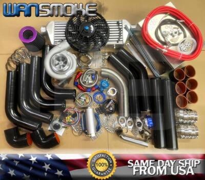 T76 Turbocharger T4 Turbo Kit for GT Mustang Camaro Challenger Wrangler ...