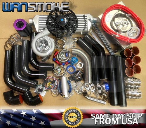 T76 Turbocharger T4 Turbo Kit for GT Mustang Camaro Challenger Wrangler ...