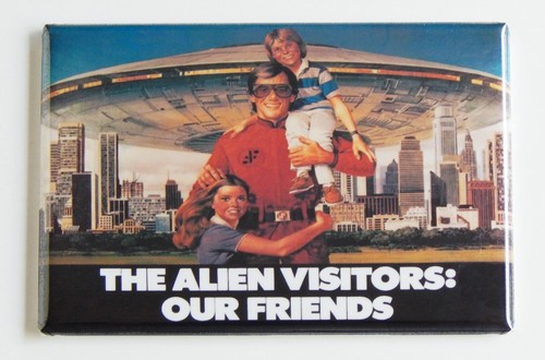 V Visitors "Our Alien Friends" FRIDGE MAGNET tv show propaganda poster ...