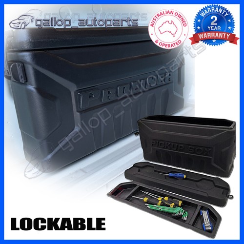 Ute Tub Storage Box Side Universal Tool Box Lockable Trailer Black ...