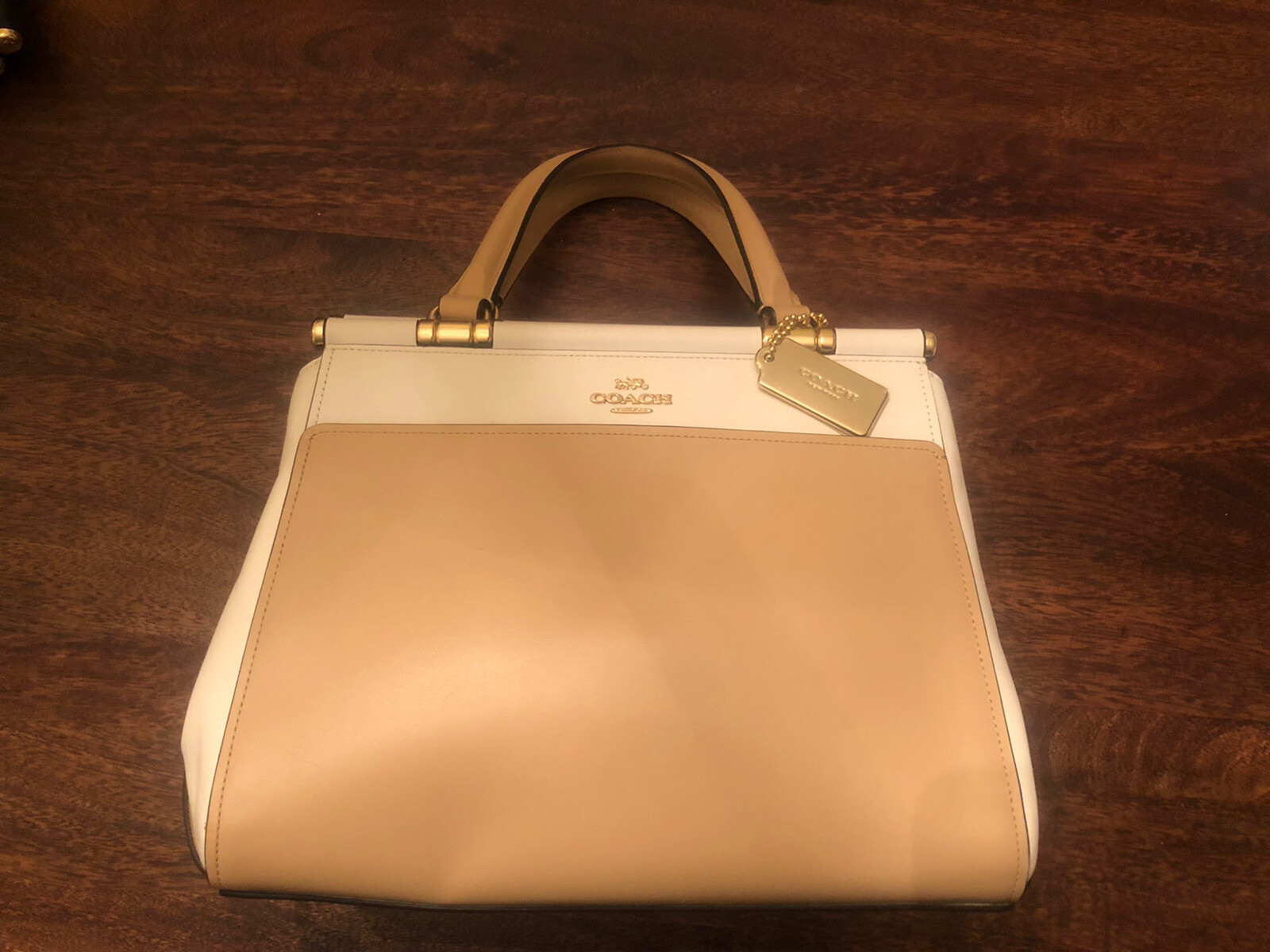 COACH Grace L1857 Bag Cream Beige Leather Handbag - R… - Gem